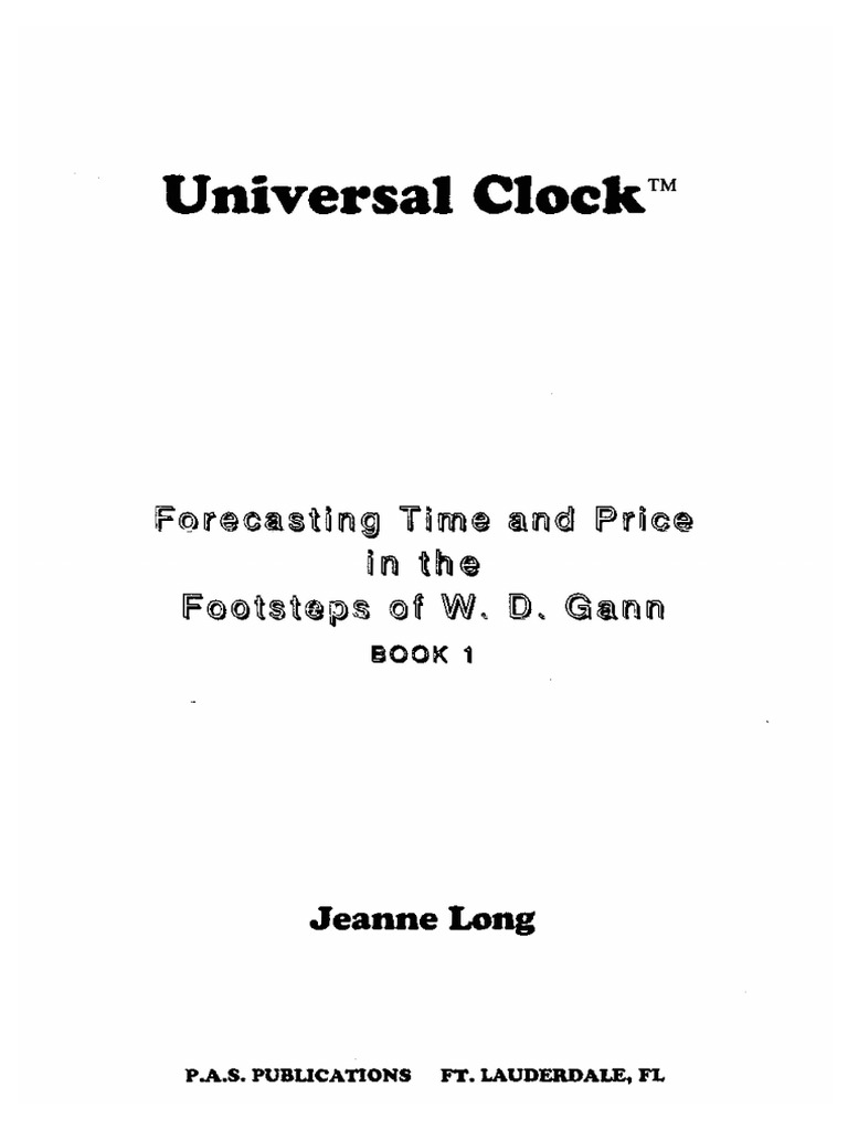 The Universal Clock By Jeanne Long Pdf