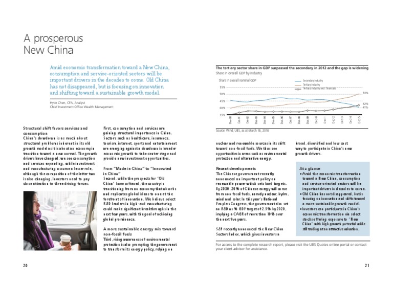 A Prosperous New China | PDF | China | World Politics