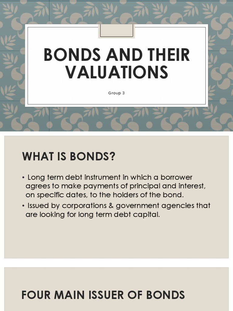 Bond Types and Valuation Guide | PDF | Bonds (Finance) | Interest