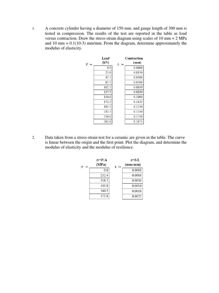 Tutorial 3 | PDF | Elasticity (Physics) | Mechanical Engineering