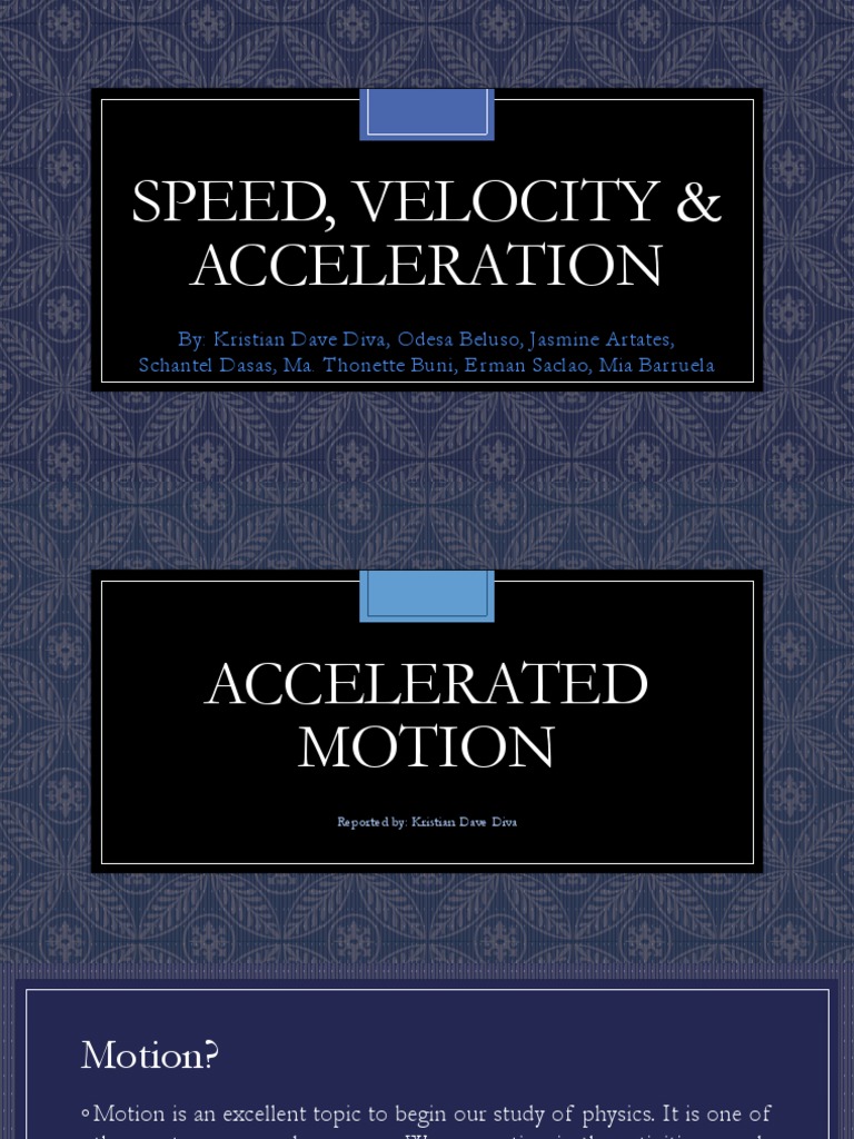 Understanding Velocity in Accelerated Motion | PDF | Acceleration ...