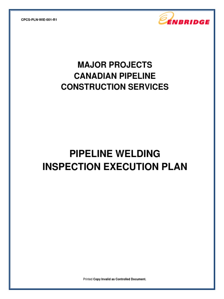 Welding Inspection Execution Plan C | PDF | Nondestructive Testing ...