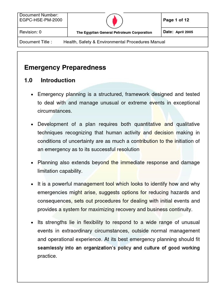 Emergency Preparedness | PDF | Emergency Management | Hazards