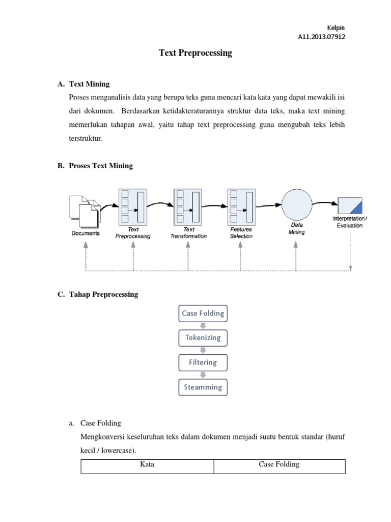 Panduan Text Preprocessing | PDF