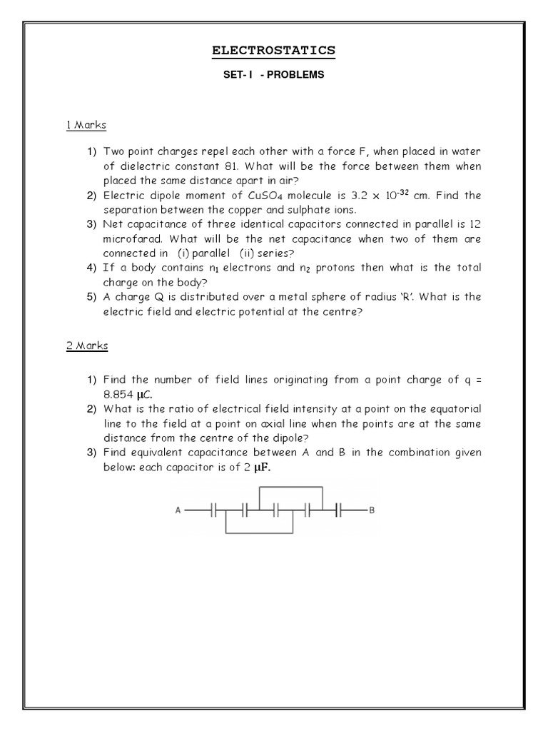Electrostatics | PDF | Electrostatics | Capacitor