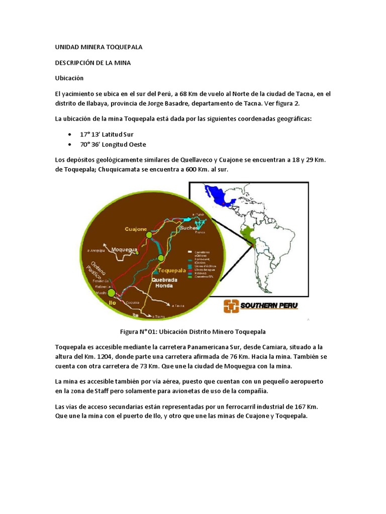 Unidad Minera Toquepala | PDF | Material explosivo | Minería
