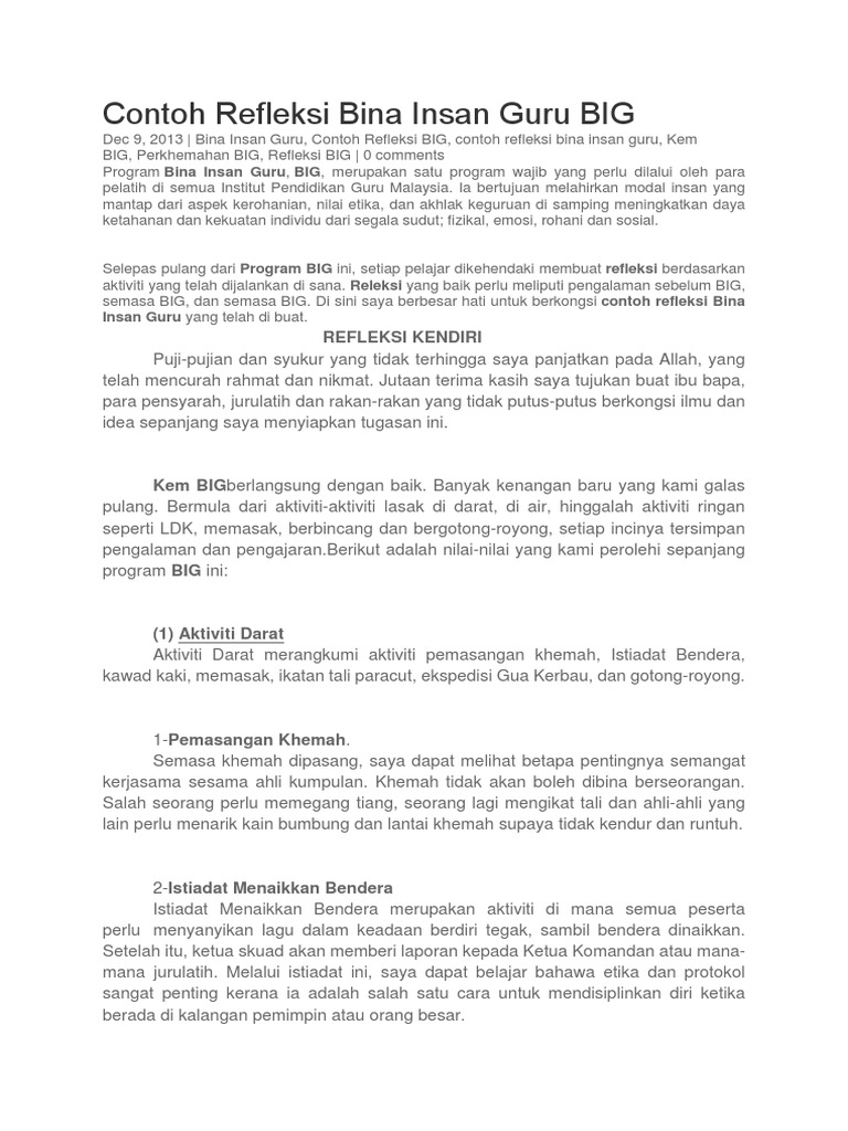 Refleksi Pendidik2u | PDF | Karier & Perkembangan | Pengembangan Diri