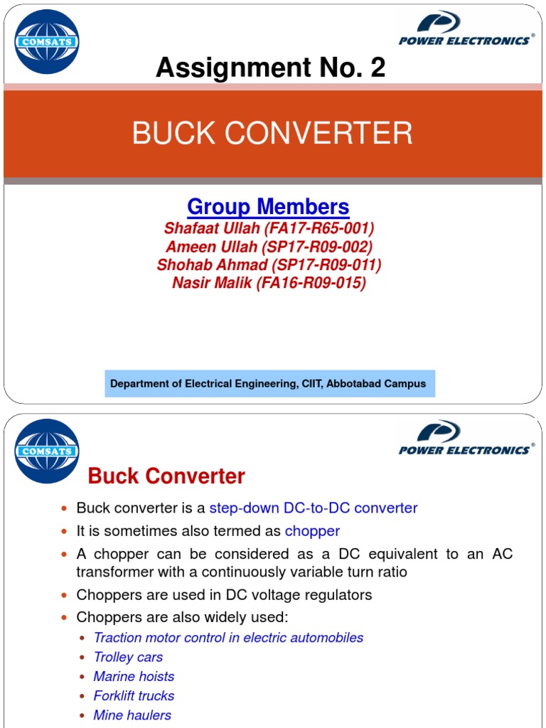 Analysis and Characterization of a Buck Converter Circuit | PDF ...