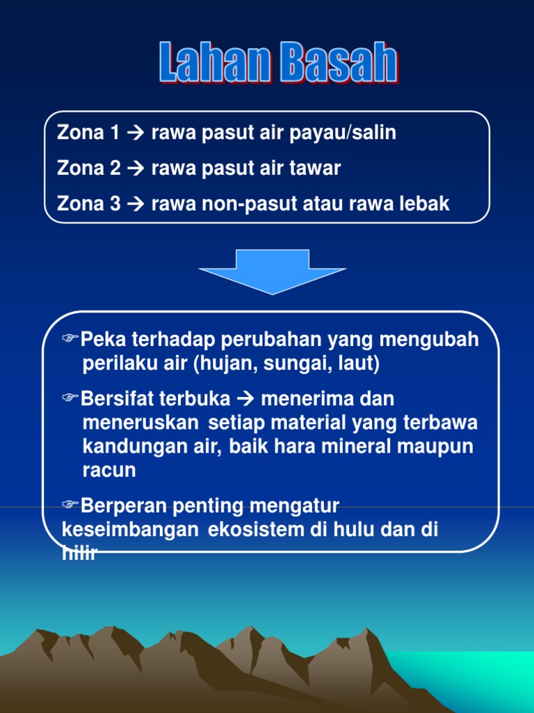 Lahan Basah | PDF | Sains & Matematika