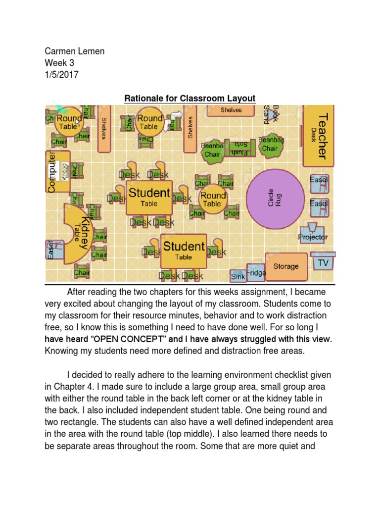 Classroom Layout | PDF