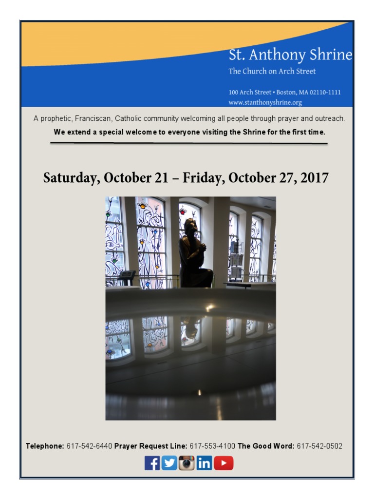 Bulletin 10.22.17 | PDF | Jordan | Grief