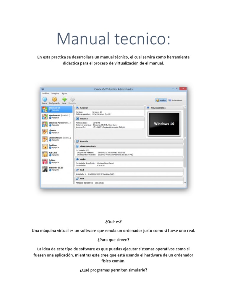 Manual Técnico Crear Una Máquina Virtual Con Windows XP en VirtualBox ...