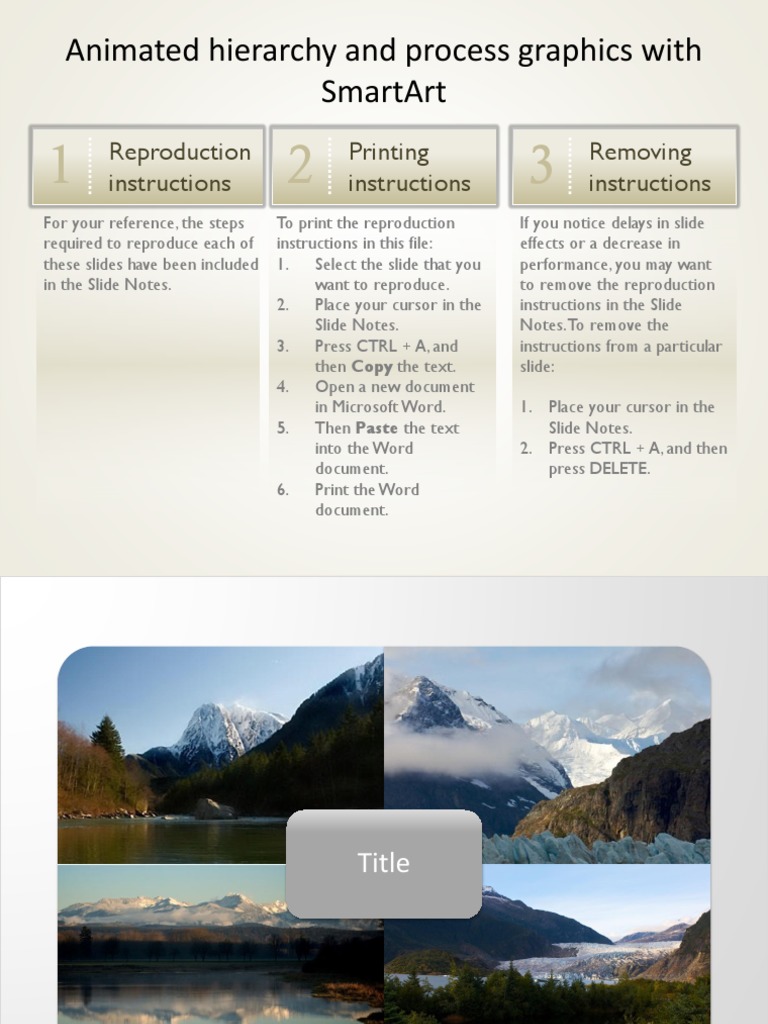 Animated Hierarchy and Process Graphics With Smartart | PDF | Microsoft ...
