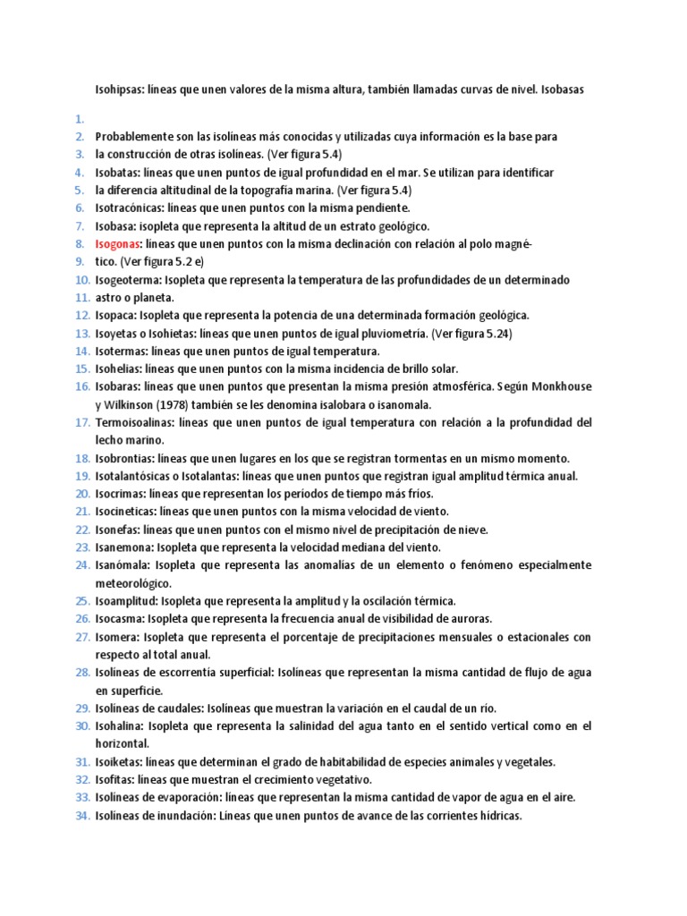 Isolineas Oceanografia | PDF | Línea de contorno | Geografía Física