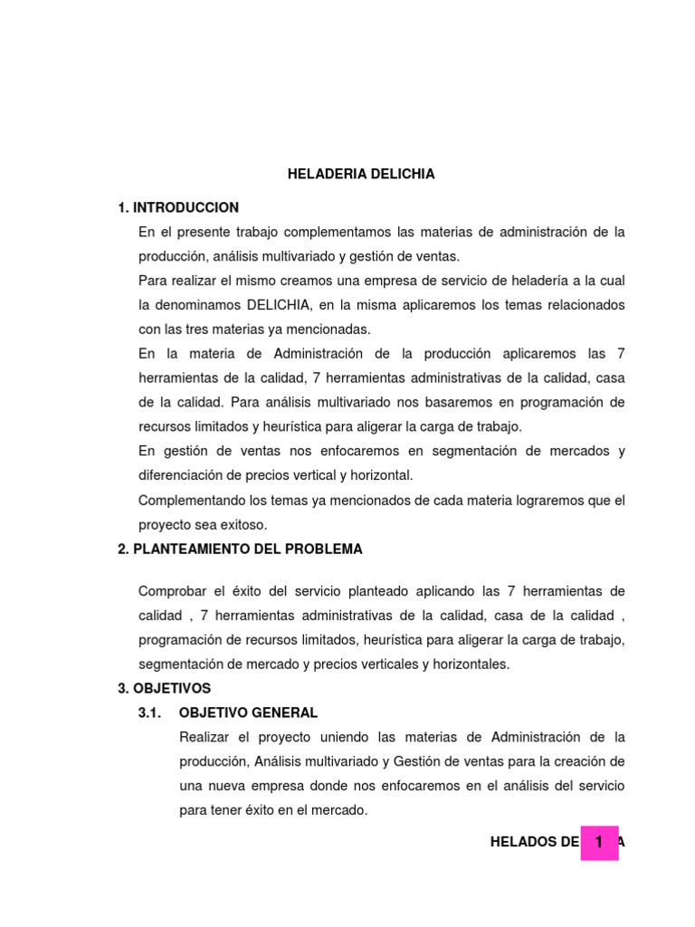 Heladeria Proyecto | PDF | Science | Ciencia (general)