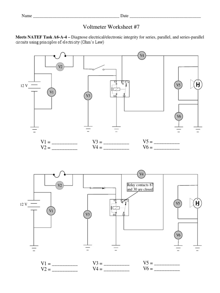 Understanding Voltage Measurements in Series-Parallel Circuits | PDF ...