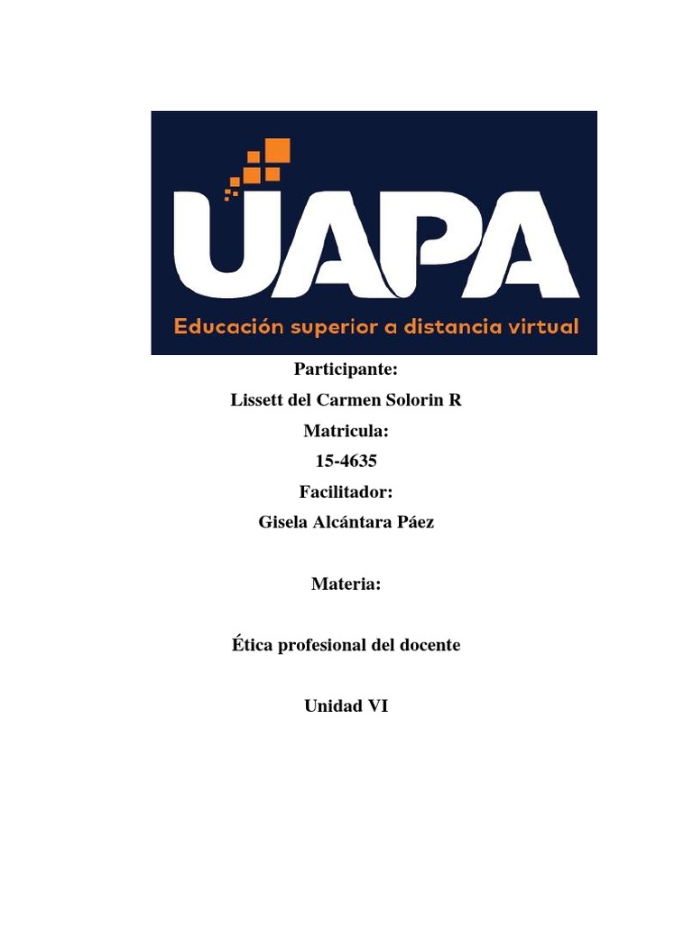 Tarea Vi de Etica Profecional | PDF | Evaluación | Plan de estudios