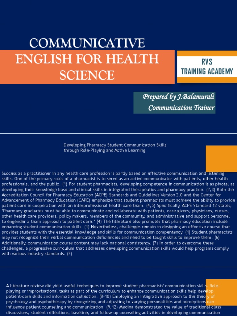 English For Health Science | PDF | Pharmacist | Medical Prescription