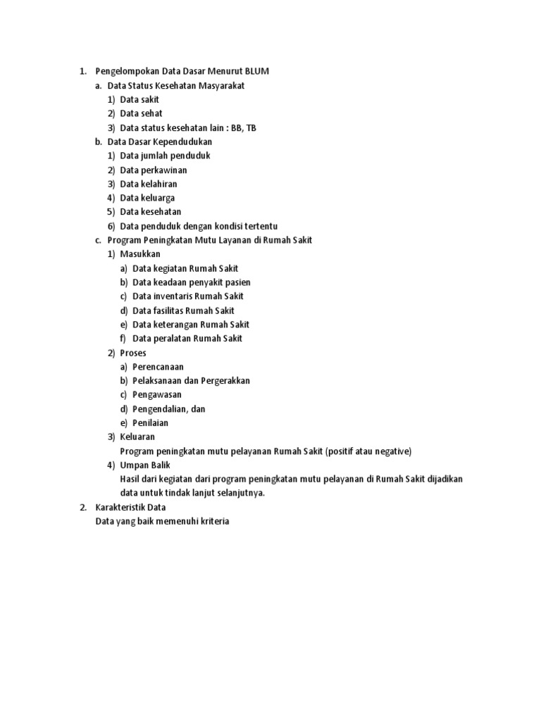 Pengelompokan Data Dasar Menurut BLUM | PDF