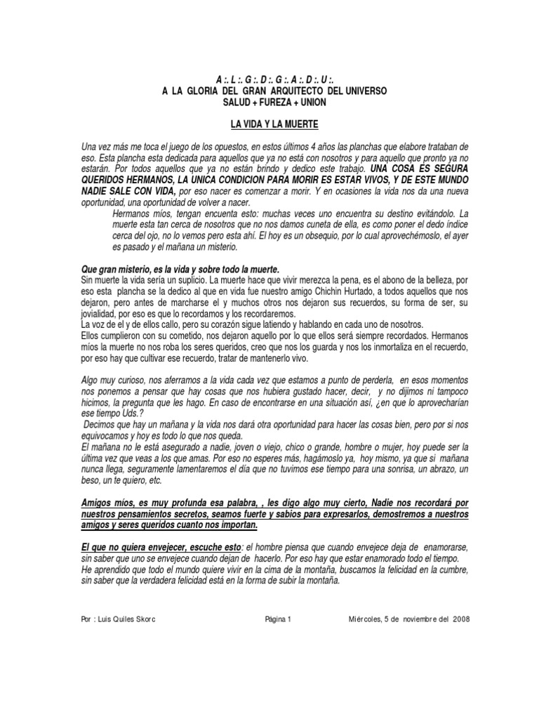 La Vida y La Muerte | PDF | Vida | Muerte