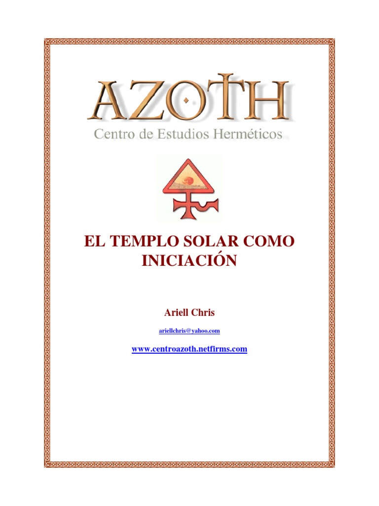 El Templo Solar Como Iniciacion | PDF | Dom | Science