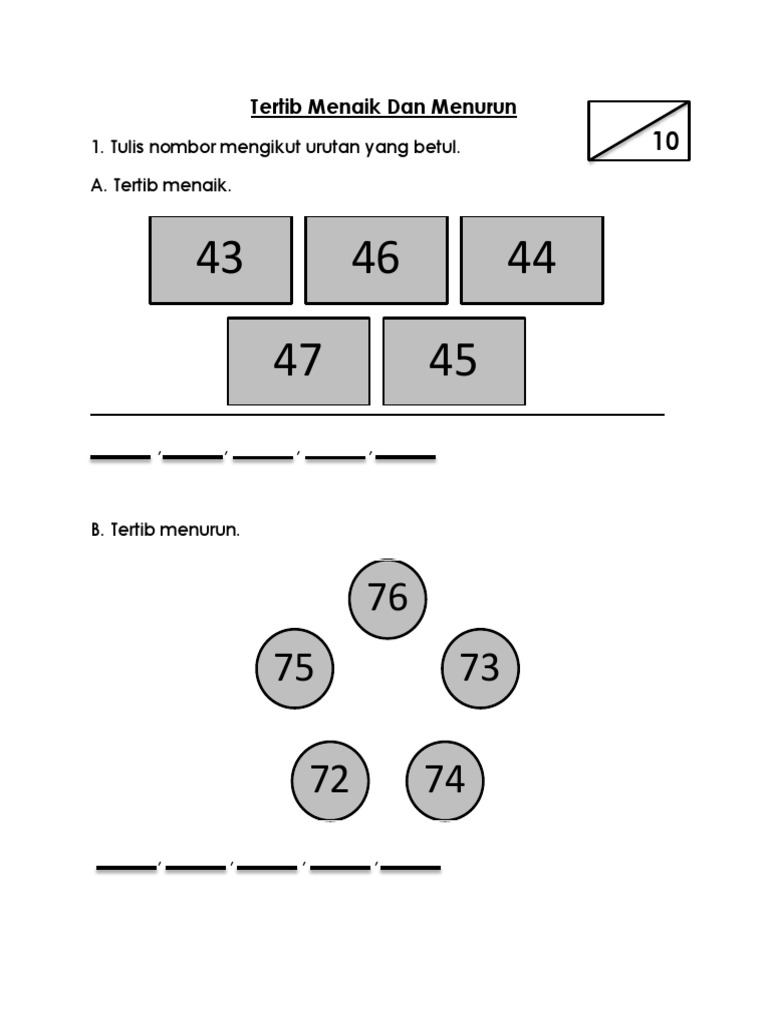 Latihan Tertib Menaik dan Menurun | PDF