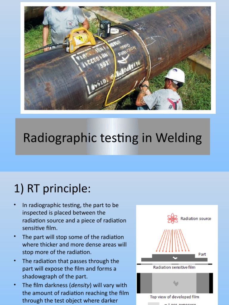 RT in Welding | PDF | Gamma Ray | Electromagnetic Radiation