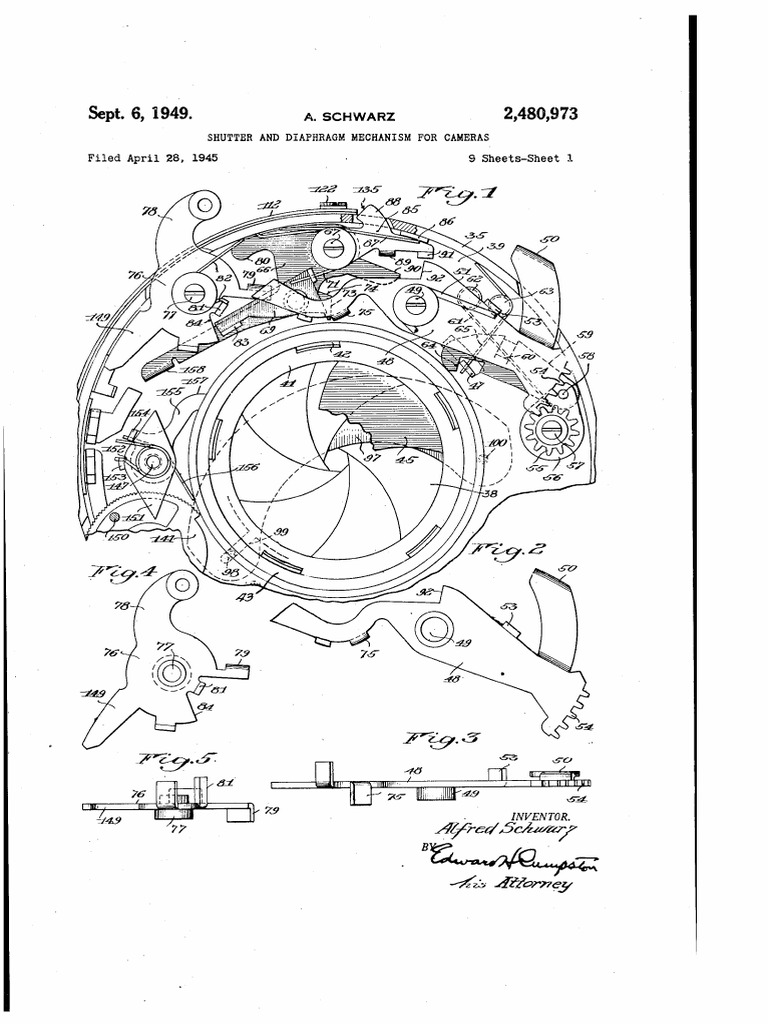 Shutter and Diaphragm Mechanism for Cameras | PDF | Shutter ...