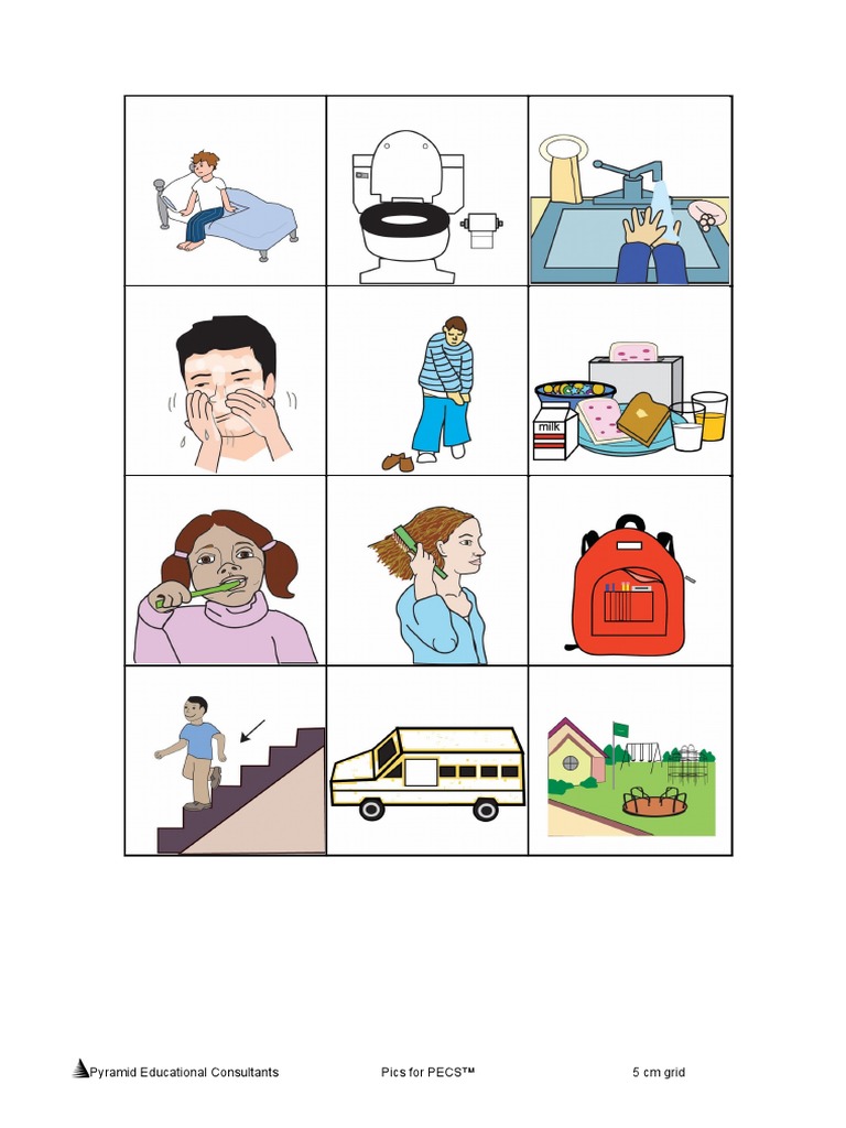 Pyramid Educational Consultants Pics For PECS™ 5 CM Grid | PDF