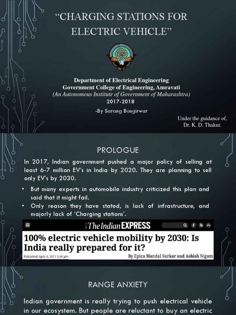 Charging Stations For Electric Vehicles | PDF | Electric Vehicle ...
