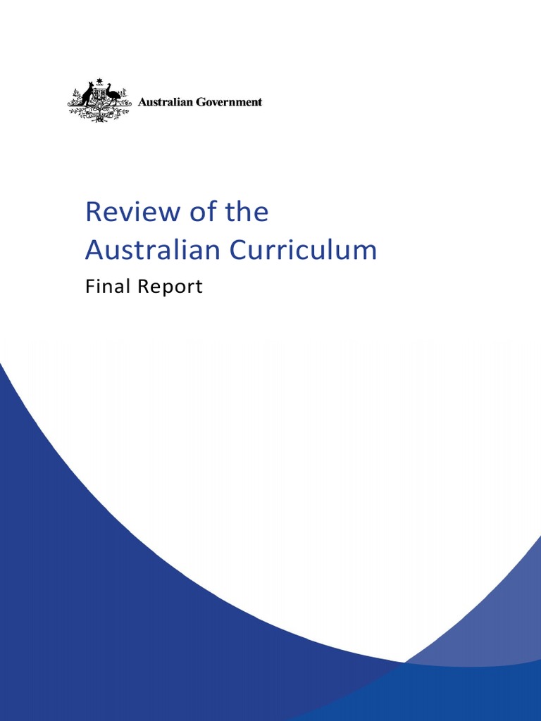 Review Of The National Curriculum Final Report PDF Inquiry Based