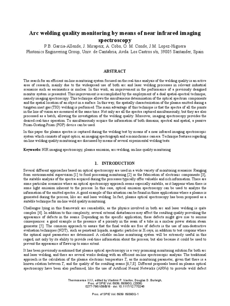 Arc Welding | PDF | Spectroscopy | Nondestructive Testing