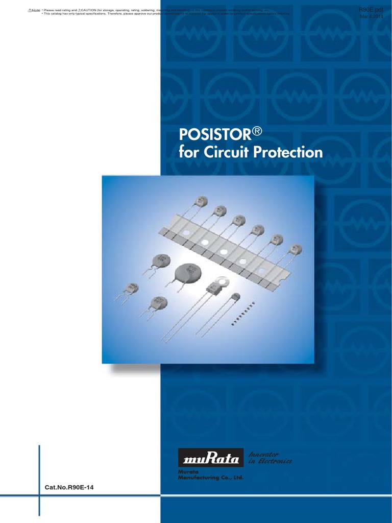 PTC Protection Devices | PDF | Electric Current | Electromagnetism