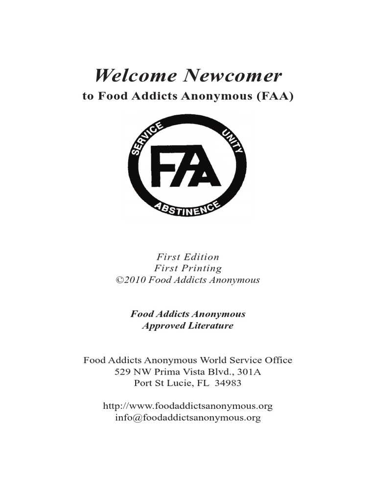 FAA Newcomer's Packet Online Version | PDF | Food Addiction | Dopamine
