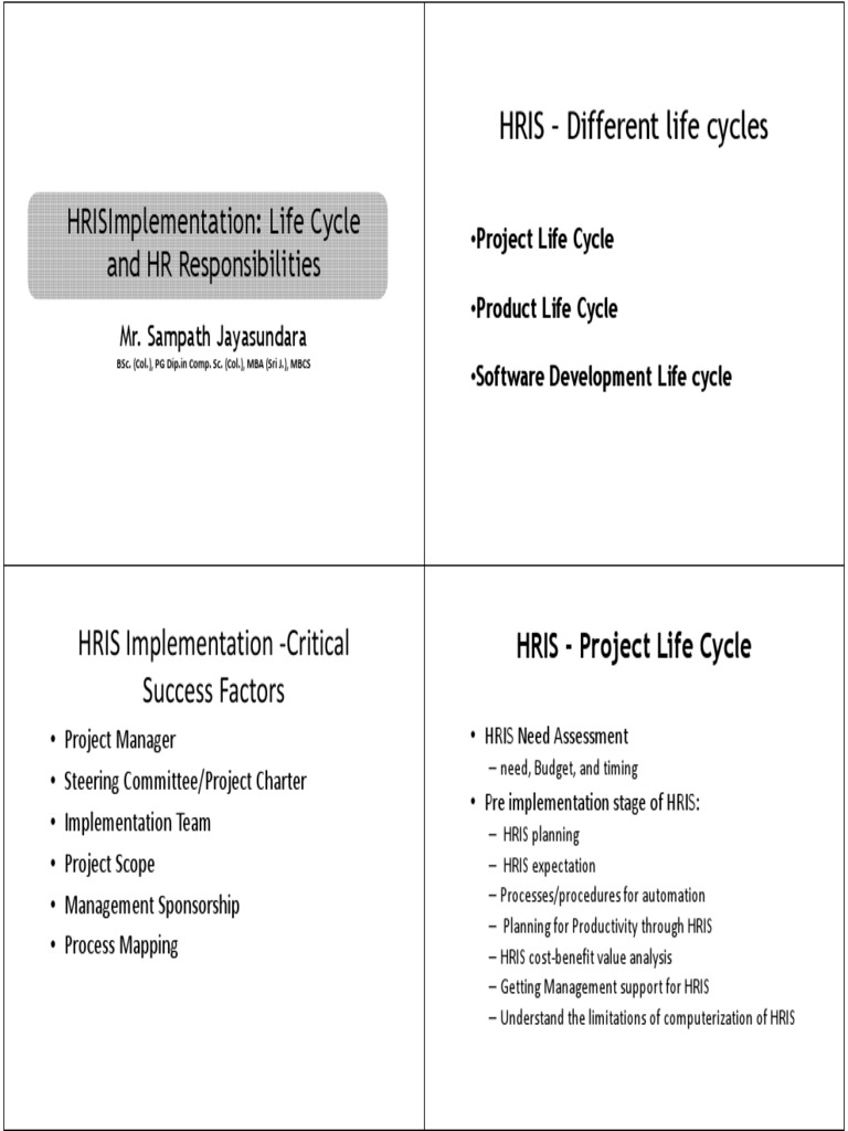 HRIS Implementation (Compatibility Mode) | PDF | Project Management ...