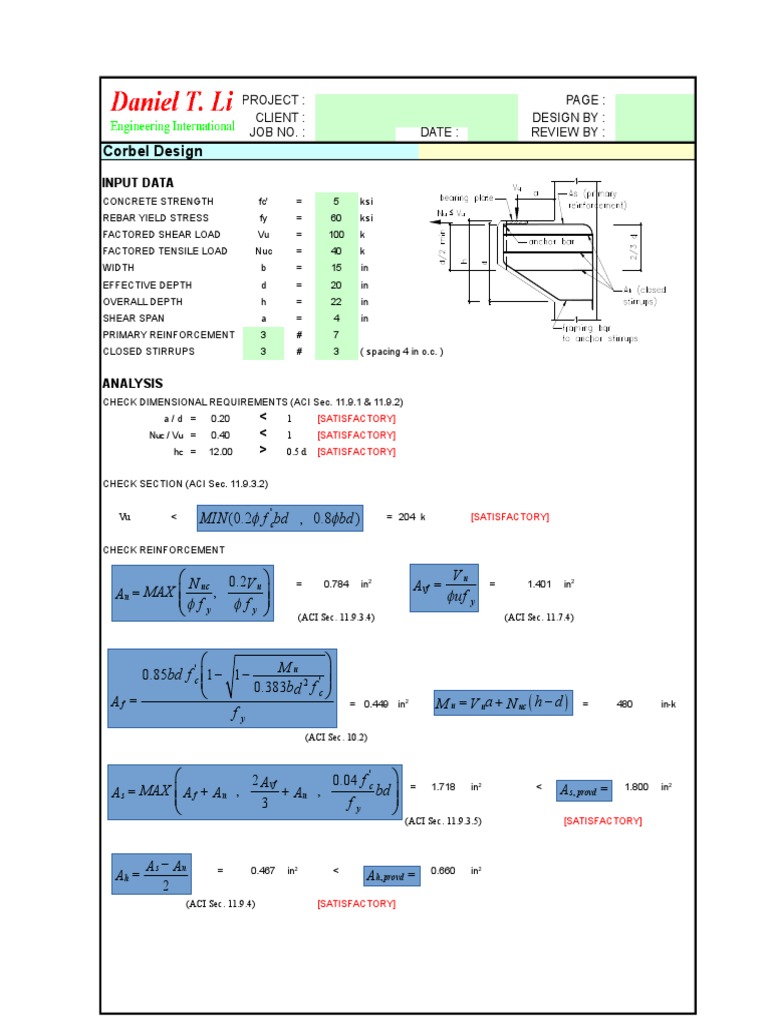 Corbel | PDF | Civil Engineering | Composite Material