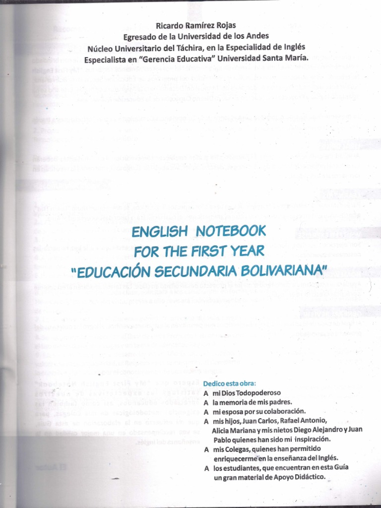 My First English Notebook Primer Nivel Educ | PDF