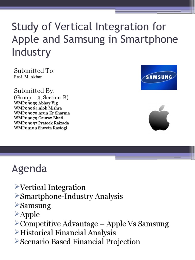 Samsung Vertical Integration | PDF | Samsung Electronics | Apple Inc.