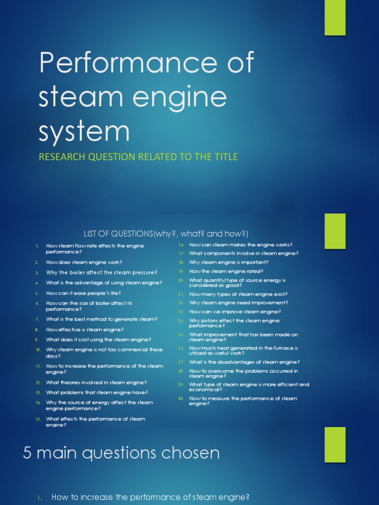 Performance of Steam Engine System | PDF | Steam Engine | Engines