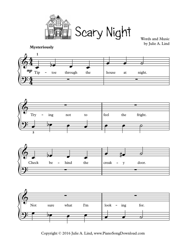Scary Night: Words and Music by Julie A. Lind | PDF