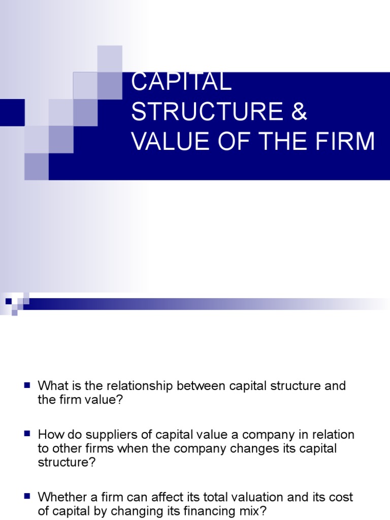 Capital Structure Theories | PDF | Cost Of Capital | Capital Structure