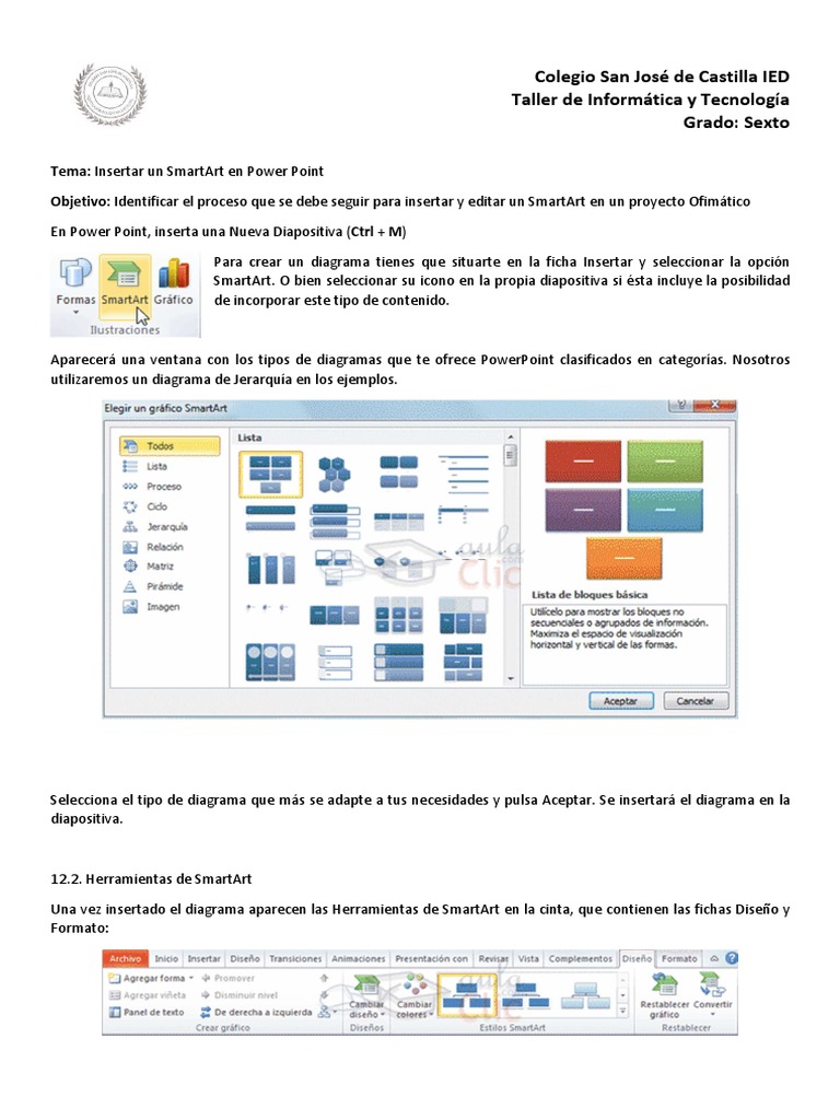 Insertar SmartArt en Office | PDF | Microsoft PowerPoint | Software
