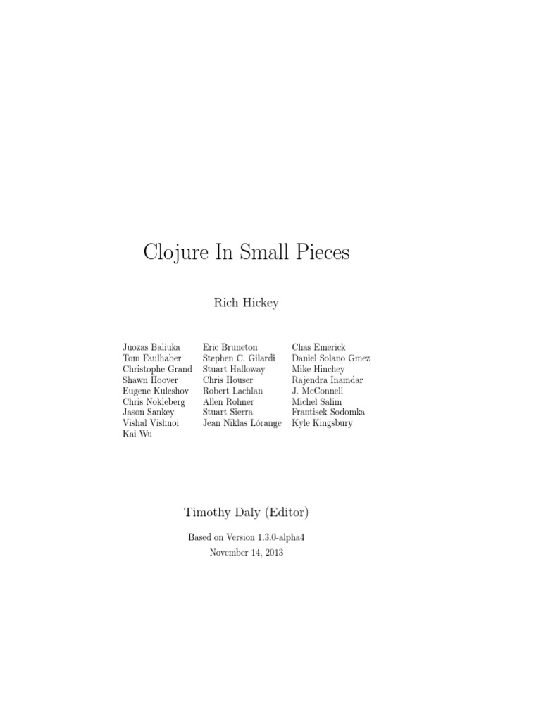 Clojure PDF | PDF | Computer Programming | Software Engineering