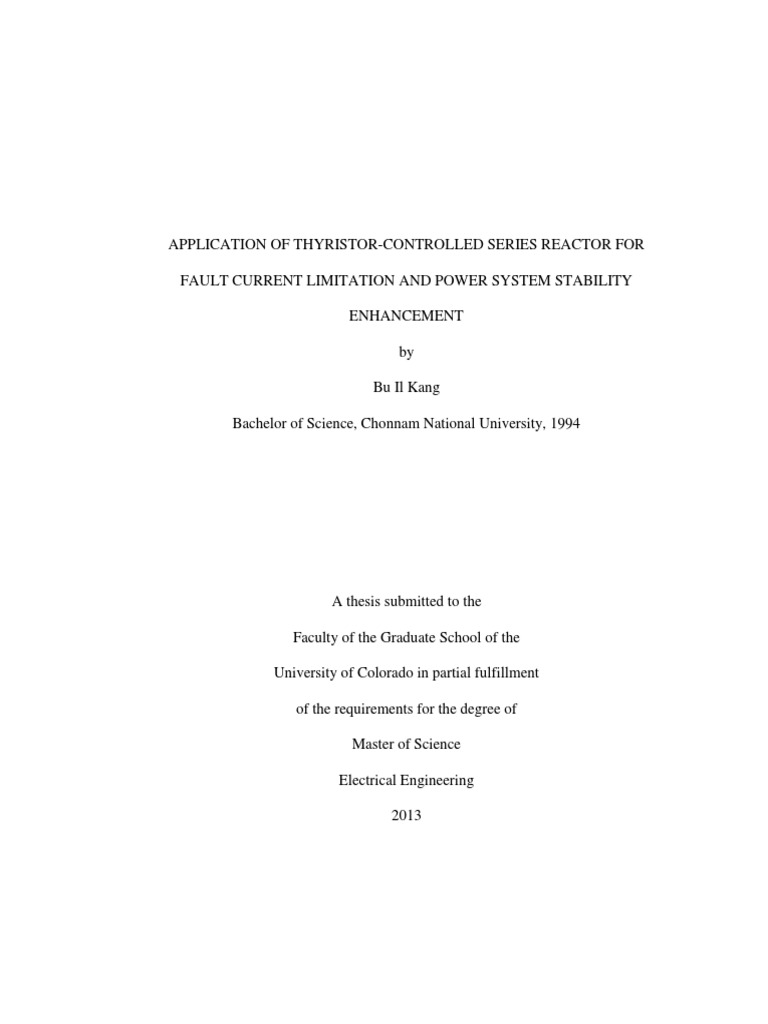 Application of Thyristor-Controlled Series Reactor For Fault Current ...