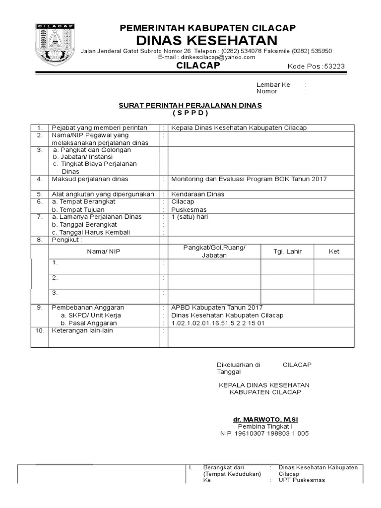 SPPD Kosong (New Format) | PDF