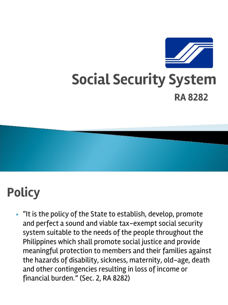 Ra 8282 - SSS | PDF | Social Security (United States) | Employment