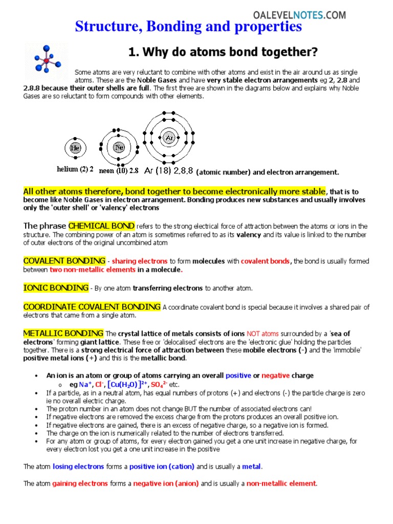 Chemical Bonding | PDF | Chemical Bond | Ion