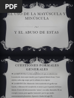 Ortografía: Uso de Mayúsculas | PDF | Lengua española | Idiomas