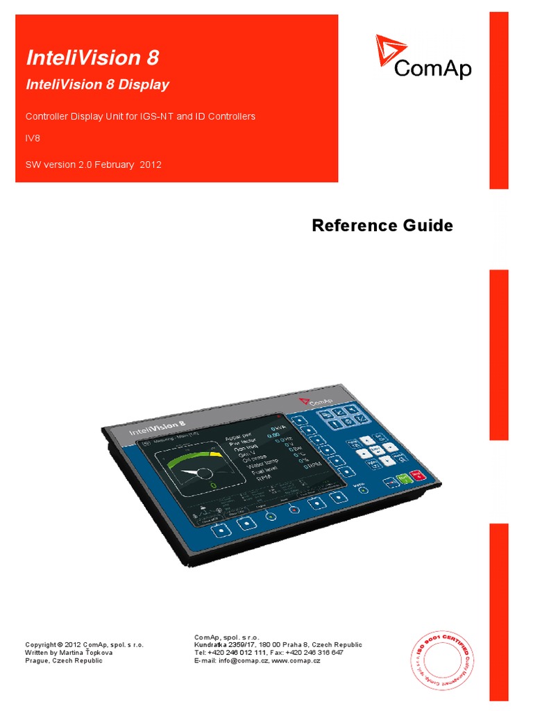 InteliVision 8 Reference Guide PDF | PDF | Computer Monitor | Menu (Computing)