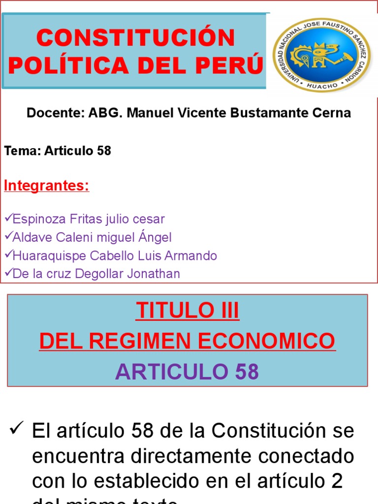 Articulo 58 | PDF